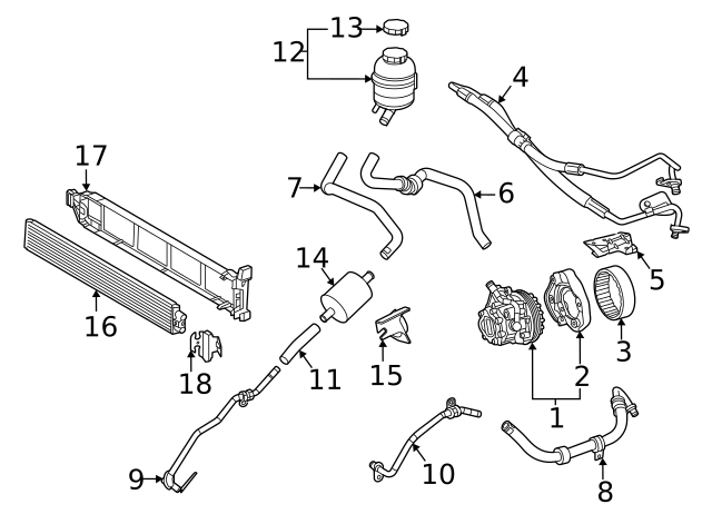 2016-2021 Mercedes-Benz Reservoir 190-466-00-00 | MB OEM Parts