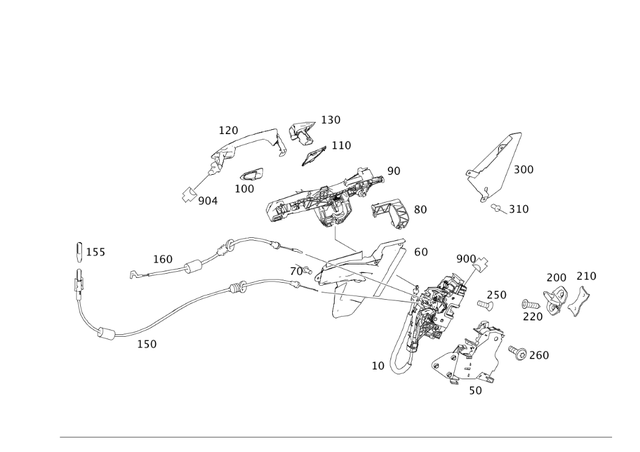 2007-2015 Mercedes-Benz Door Lock 204-730-40-35 | Mercedes-Benz Parts