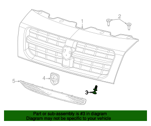 2014-2022 Ram Fastener 68095826AA | Mopar Parts Canada