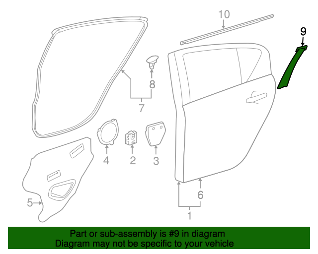 2012-2019 Toyota Prius C Black Out Tape 75923-52130 | Toyota Parts Center