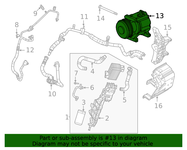 2019-2022 Mopar Compressor 68439272aa | TascaParts.com