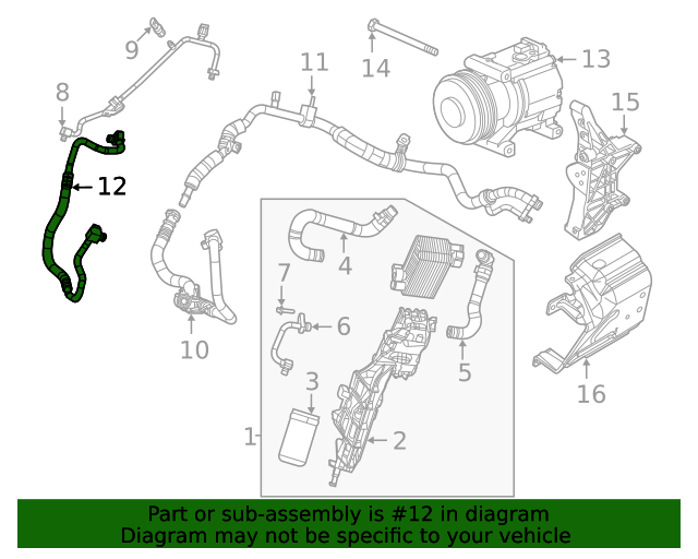 2019-2020 Jeep Renegade AC Line 68522213AA | TascaParts.com
