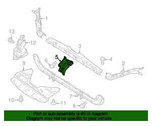 62550-7FH0A - Lock Support - 2014-2020 Nissan Rogue | Nissan OEM Parts ...