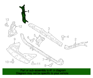 2014-2020 Nissan Rogue Upper Tie Bar 62512-4CB0B | OEM Parts Online
