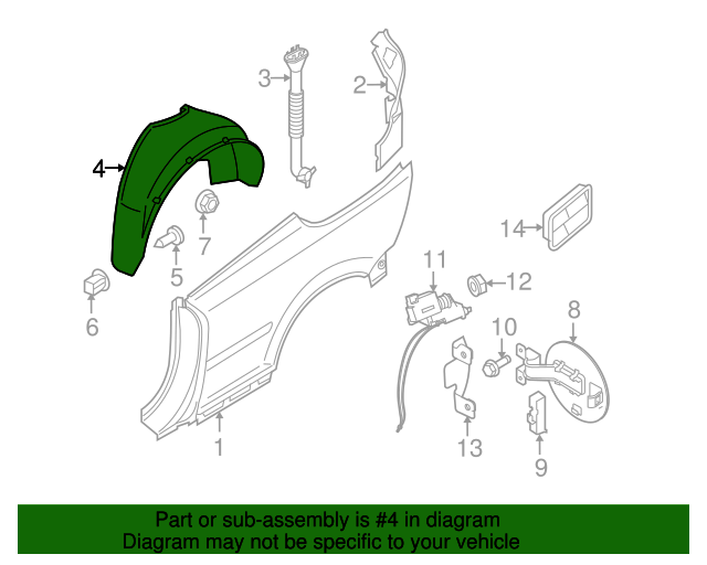 30787472 - Quarter Panel Splash Shield 2006-2013 Volvo C70 | AutoNation ...