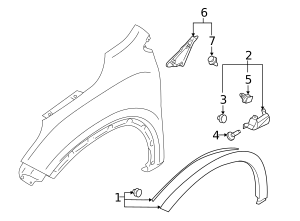 2019-2022 Subaru Ascent Lower Molding 91112XC03B | Subaru Parts Store