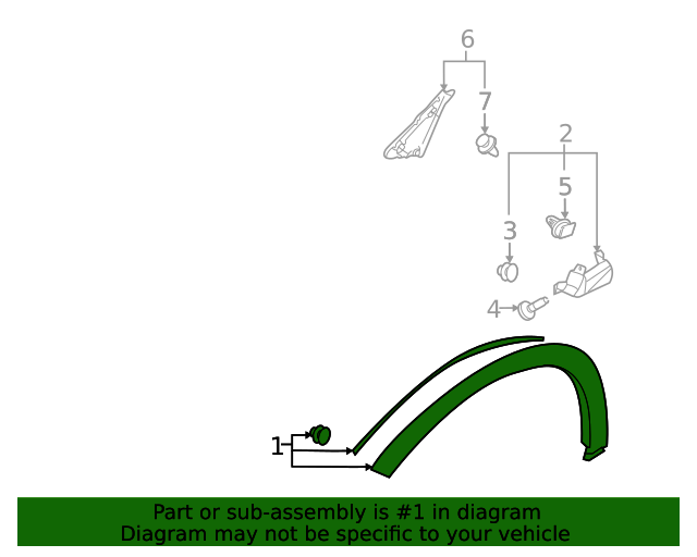 2019-2021 Subaru Ascent OEM NEW 2019-2020 Subaru Ascent Wheel Flare ...