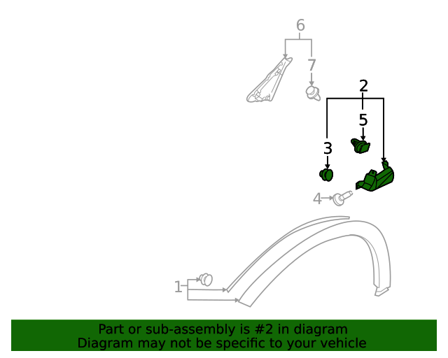 2019-2022 Subaru Ascent Lower Molding 91112XC03B | Subaru Parts Store