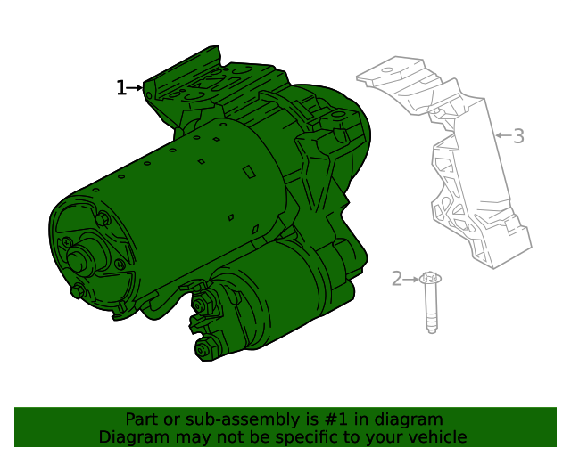 2022-2023 BMW Starter 12415A33FB9 | OEM Parts Online