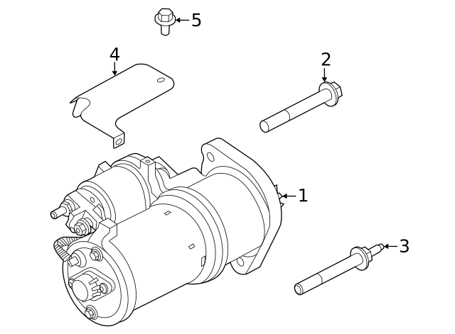 Genuine OEM Starter Part# LR177925 Fits 2023 Land Rover Range Rover ...