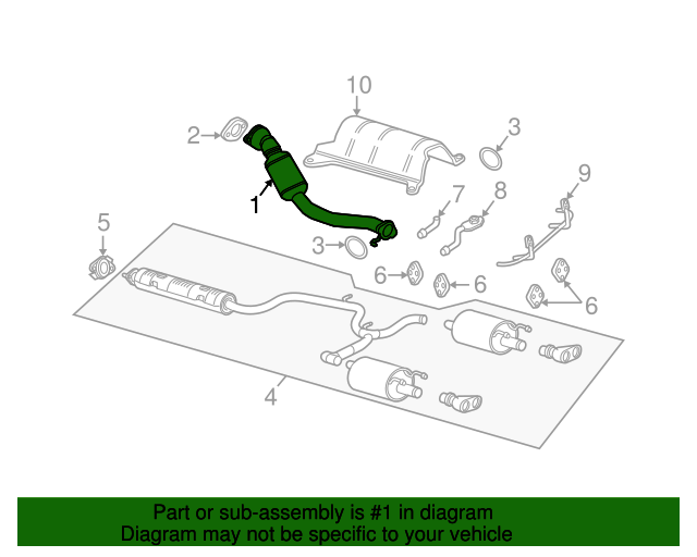 2005-2009 GM 3-Way Catalytic Converter 15861399 GM | GMPartsDirect.com