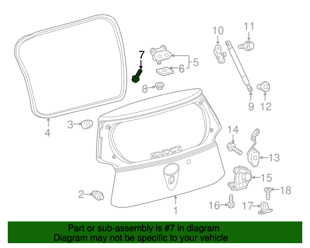 Hinge Bolt - Toyota (91551-10816) | Toyota Parts