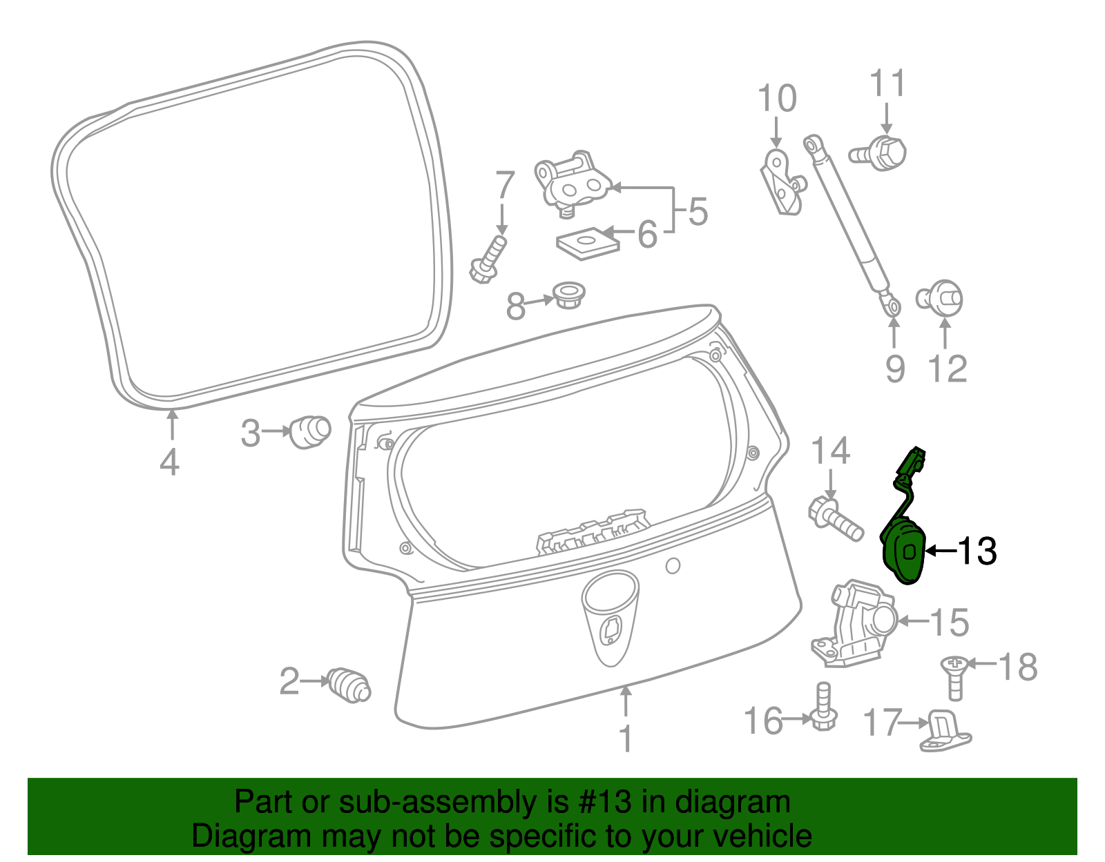 2012-2015 Scion iQ Handle, Outside 69209-74010-B1 | Toyota Parts Center