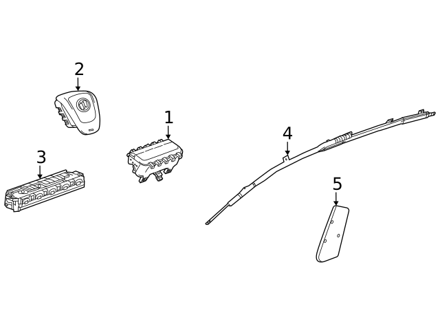 2020-2021 GM Passenger Air Bag 60003582 | GMPartsDirect.com