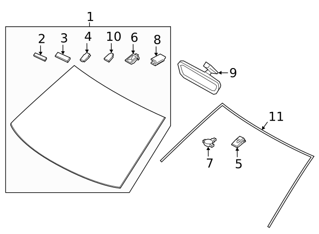 2018-2023 Hyundai Humidity Sensor 97257-J9000 | QuirkParts