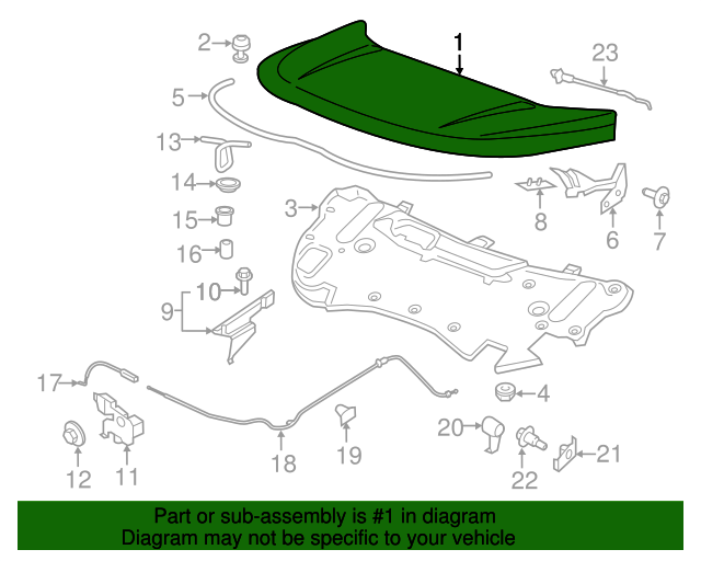 Genuine OEM Ford Part - Hood FT4Z-16612-A | Genuine OEM Ford Parts ...