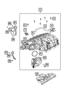 2016-2025 Mopar Intake Manifold Plenum 4861970AF | Mopar eStore