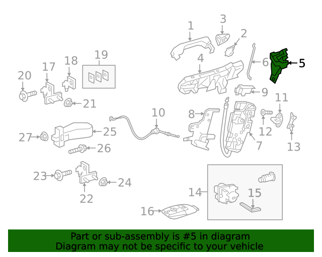 177-723-06-00 - Handle Base Bracket 2019-2021 Mercedes-Benz | Mercedes ...