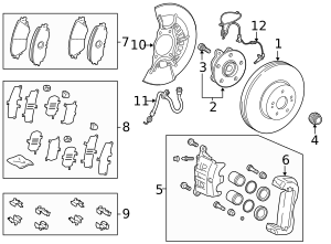 2010-2024 Toyota Disc Brake Anti-Rattle Clip Set 04947-0E010 | OEM ...