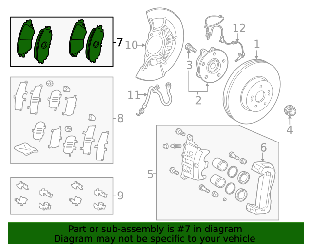 OEM 2020-2024 Toyota Disc Brake Pad Set Part # 04465-02530 | Modern ...