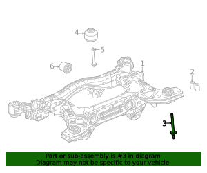 2021-2023 Jeep Suspension Sub-Frame Cross-Member Stud 6513758aa ...