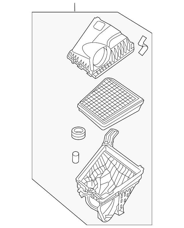 2012-2016 Hyundai Air Cleaner 28110-3M150 | HyundaiParts.Online