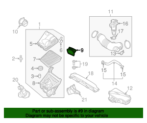 2012-2016 Hyundai Air Valve 28116-3M200 | QuirkParts