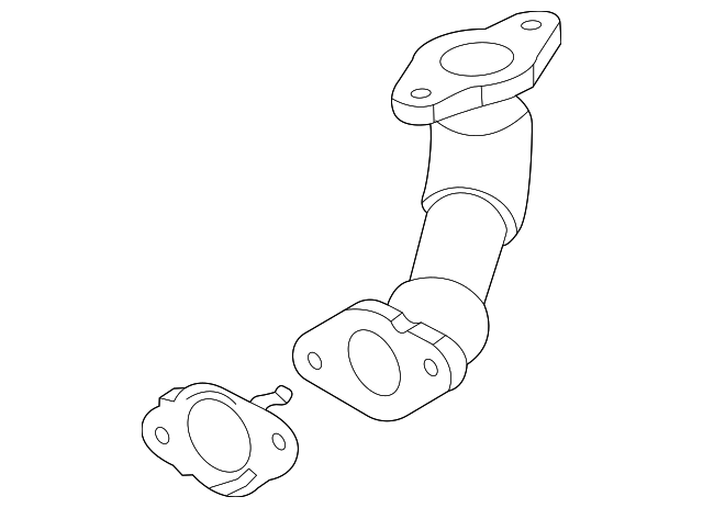 2020-2023 GM Exhaust Gas Recirculation (EGR) Cooler Inlet Pipe 55514988 ...