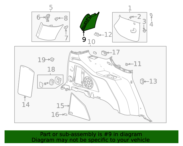 84860741 - F Molding 2021-2023 Cadillac | AutoNationParts.com