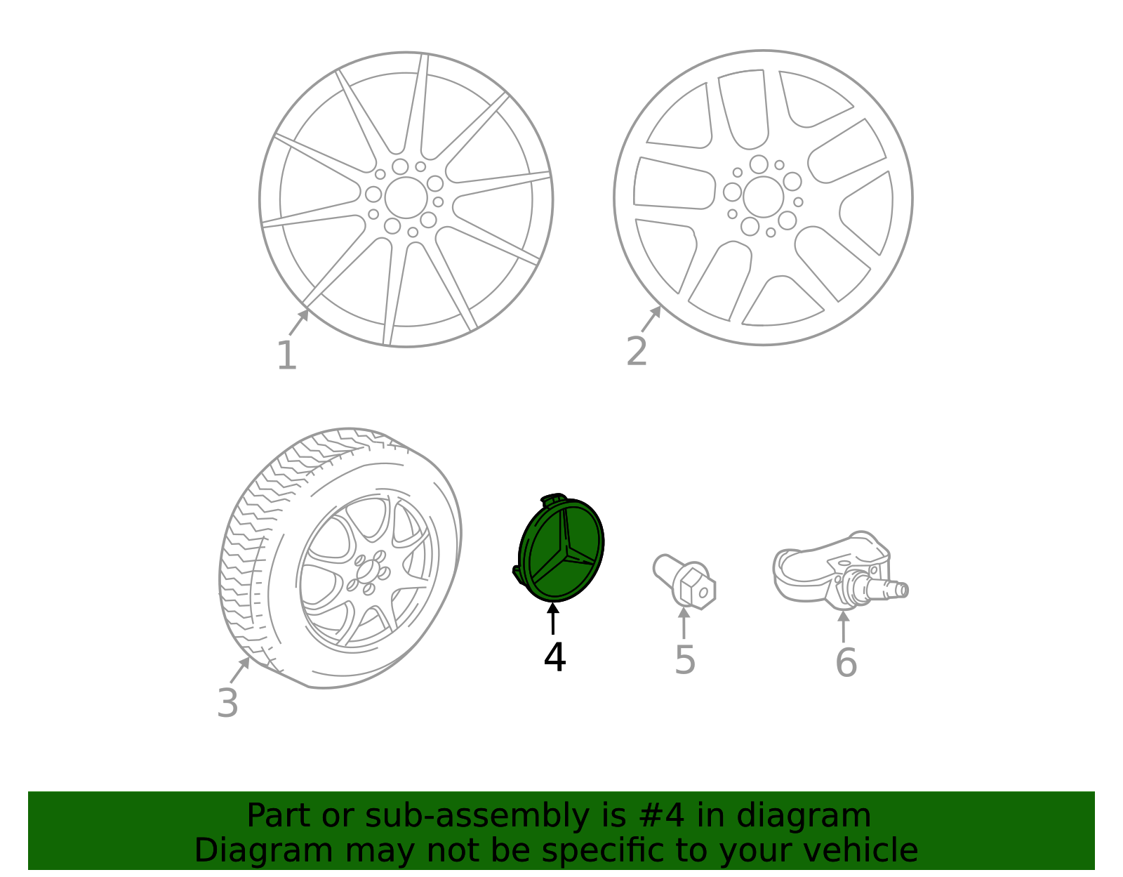 000-400-69-00-7756 - Wheel Cap AutoNation Parts