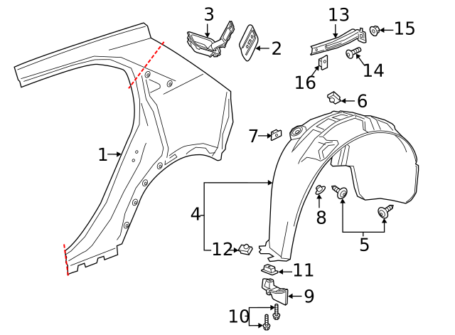Primed Fuel Tank Filler Door 84983726 | TascaParts.com