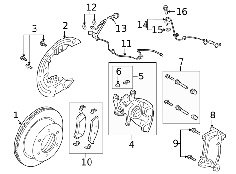 Rear Brakes for 2019 Ford Ranger | TascaParts.com