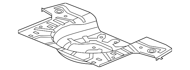 Genuine Rear Floor Pan for 2010-2011 Saab 9-5 | Part# 20958629 | Over ...