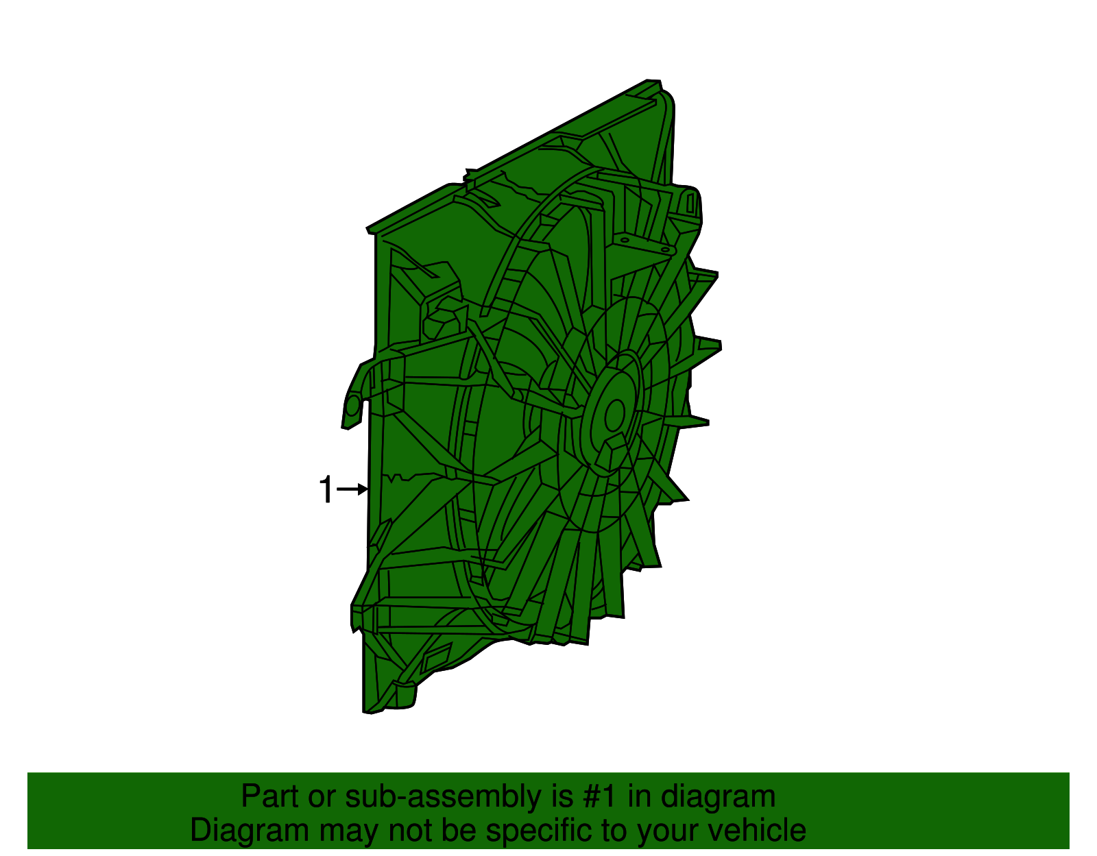 2009-2024 Mopar Engine Cooling Fan Assembly 55056948AI | Mopar Parts Canada