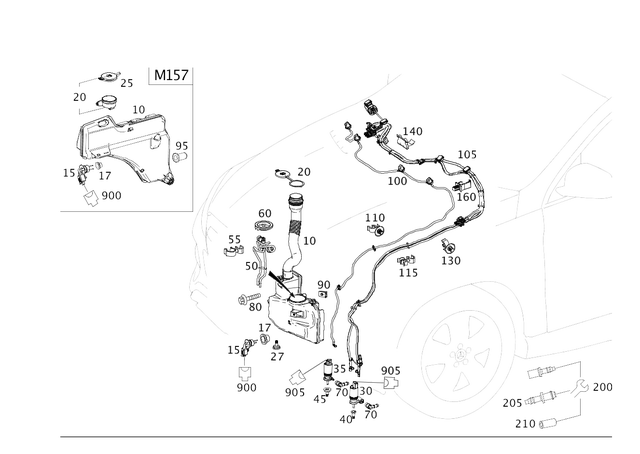 2016-2019 Mercedes-Benz GLE63 AMG S Liquid Reservoir 166-860-07-00 | MB ...
