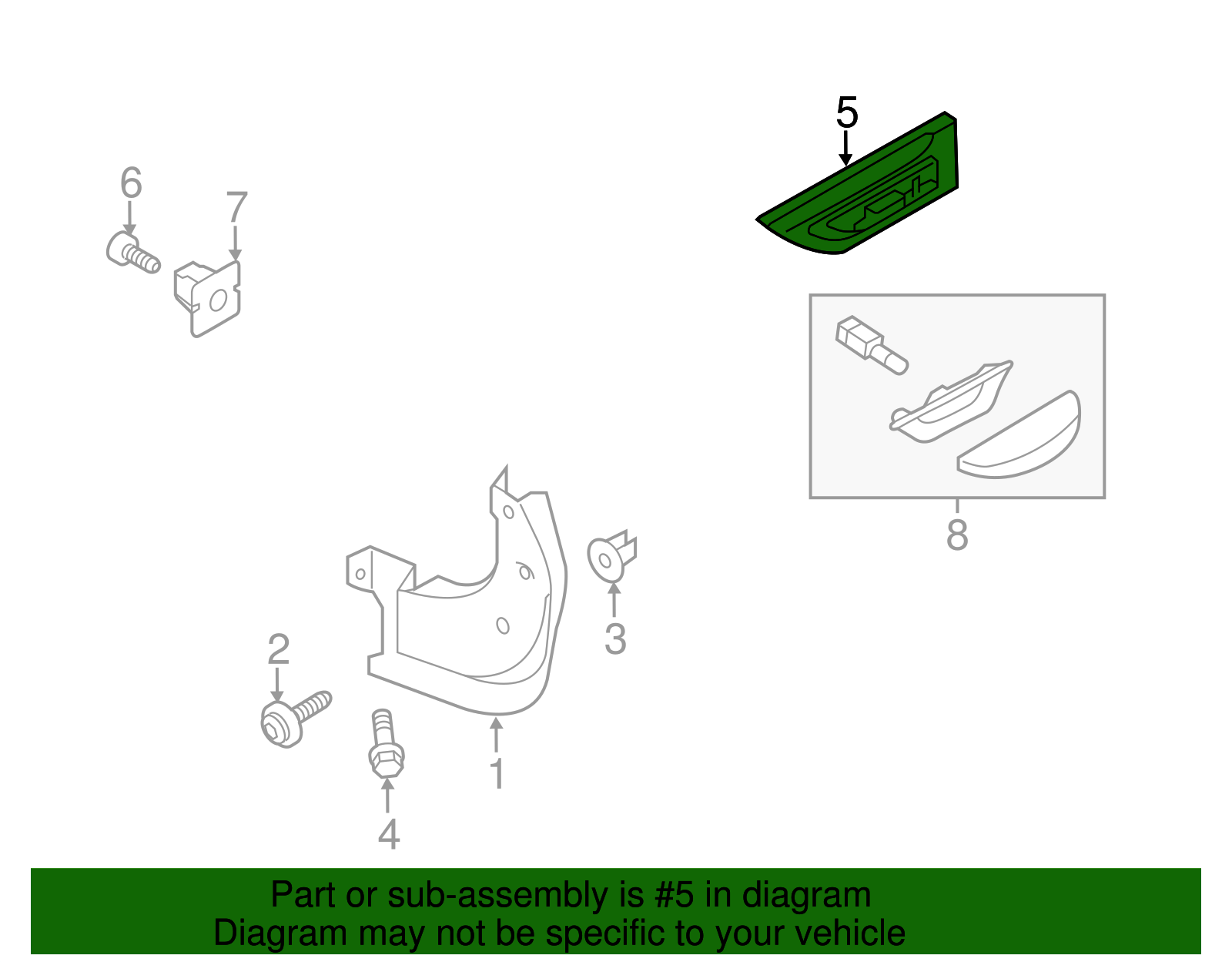 87772-B2100 - Trim Molding 2014-2019 Kia Soul | Kia.Parts