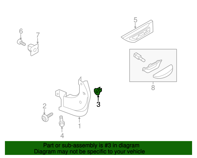 2004-2021 Kia OEM NEW 2004-20 Kia Forte Optima Sorento Front Fender ...