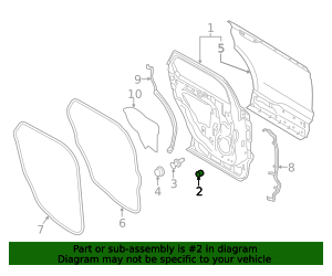 1998-2023 Ford Door Shell Bumper F8CZ-16758-AA | TascaParts.com