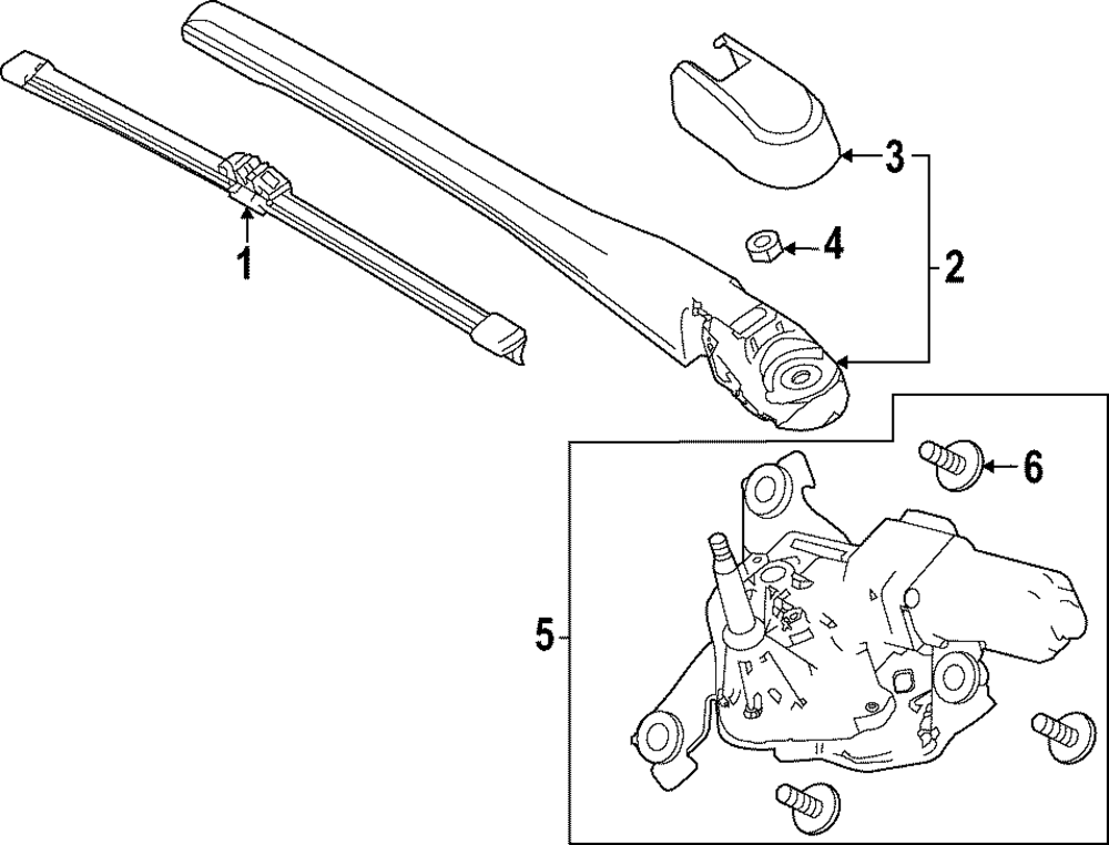 76700-T47-A01 - 2022-2025 Honda Civic - Wiper Motor | Genuine Honda Parts