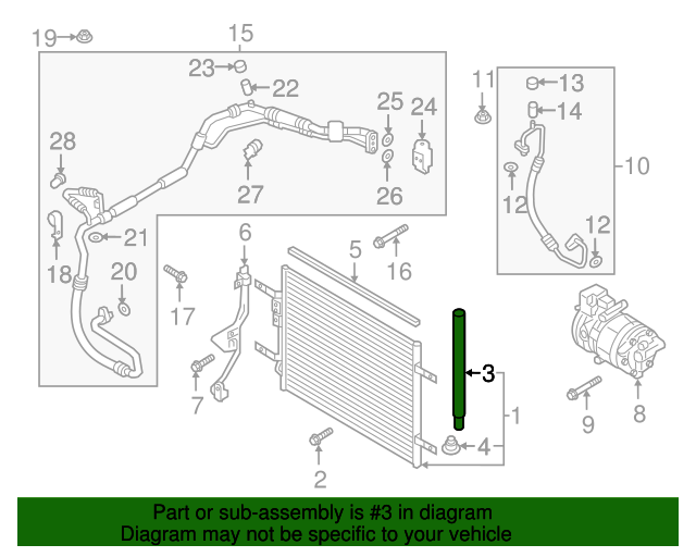 97802-17000 - A/C Receiver Drier 2006-2024 Kia | Kia.Parts Store