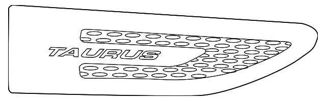 2013-2019 Ford Taurus 2011-2015 Ford Taurus SHO Passenger Fender Emblem ...