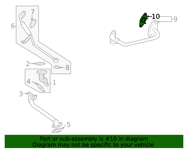 2020-2023 GM Positive Crankcase Ventilation Tube Gasket 12671847 GM ...