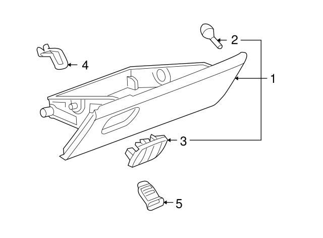 2006-2009 GM Glove Box Assembly 15791369 | OEM Parts Online