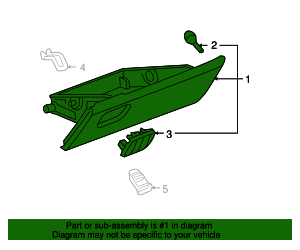 2006-2009 GM Glove Box Assembly 15791369 | OEM Parts Online