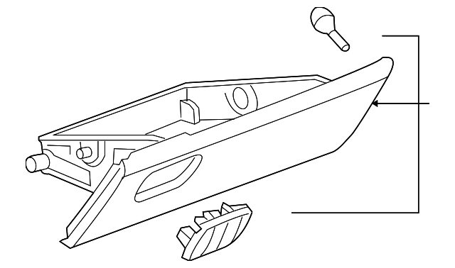 2006-2009 GM Glove Box Assembly 15791369 | OEM Parts Online