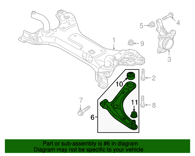 4013A500 - Lower Control Arm 2016-2022 Mitsubishi | Mitsubishi Direct Parts