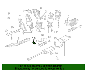 18215-S3V-A01 - Exhaust System Hanger 2003-2014 Honda | Honda Parts Online