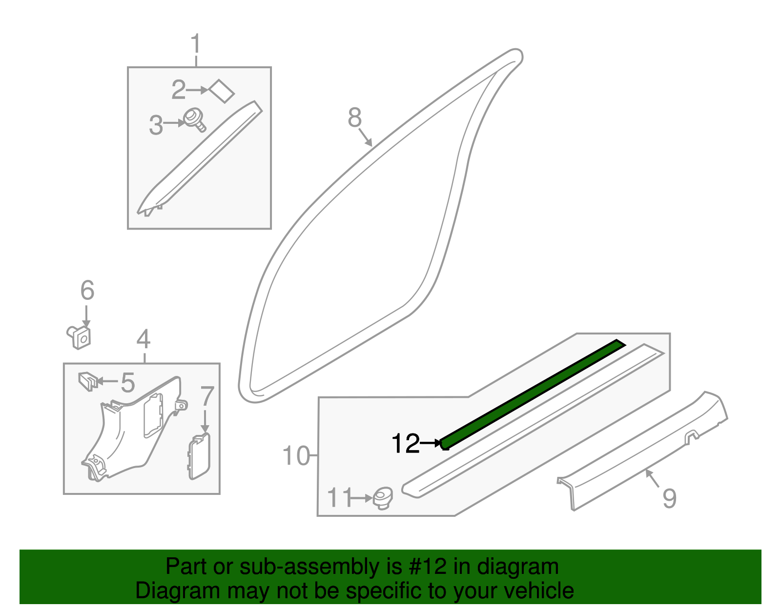 2017-2020 Infiniti Q60 Scuff Plate 76951-5CA0A | Faulkner Infiniti of ...