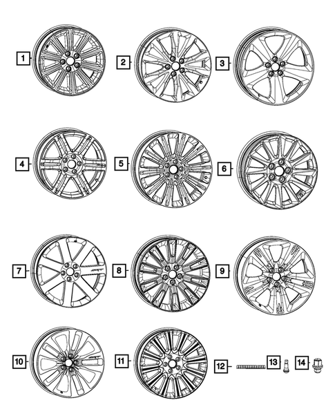 Wheels, Tires and Hardware for 2014 Chrysler 300 | QuirkParts