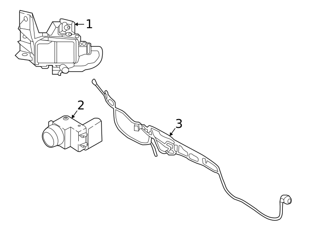 2022-2023 Genesis GV70 Ultrasonic Sensor Assembly P.A.S 99310-Q0000-SSS ...